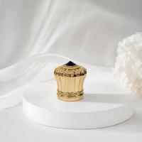 China Custom Zinc Alloy Crown Perfume Caps with Luxury Finishes Precision Fit Moisture Resistant for sale
