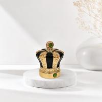 China Custom Zinc Alloy Crown Perfume Caps with Luxury Finishes Precision Fit Moisture Resistant for sale