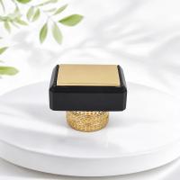 China High Gloss Gold Plated Oval Zamac Perfume Caps, Custom Zinc Alloy Cosmetic Bottle Lids for FEA15 Perfume Bottles Wholesale for sale