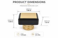 China High Gloss Gold Plated Oval Zamac Perfume Caps, Custom Zinc Alloy Cosmetic Bottle Lids for FEA15 Perfume Bottles Wholesale for sale
