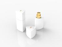 China Luxury Magnetic Zamak Perfume Cap Triangle 10ml Custom Color Perfume Bottle Set for sale