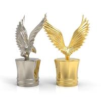 China Custom Eagle Shape Zamac Perfume Bottle Cap   Luxury Zinc Alloy Screw Perfume Lid, Personalized Metal Cosmetic Bottle Caps Factory Wholesale for sale