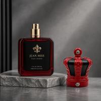 China Middle East Luxury Two-tone Red Black Crown Zinc Alloy Perfume Cap Inlaid Crystal Rhinestone Zamac Bottle Cover Custom Mould Logo Manufacturer For Arabic Oud Perfume for sale