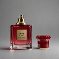 China Luxury Hexagonal Red Enamel Zinc Alloy Perfume Cap Gold Trim Zamac Fragrance Bottle Lid Custom Logo OEM ODM Source Factory Wholesale for sale