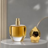 China Luxury Multi-faceted Water Drop Zinc Alloy Perfume Cap Mirror Gold Electroplated Zamac Fragrance Bottle Lid Custom Logo OEM ODM Source Factory Wholesale for sale