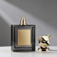 China Luxury Bull Head Zinc Alloy Perfume Cap Gold Mirror Electroplated Zamac Fragrance Bottle Lid Custom Logo Embossed Metal Perfume Top OEM ODM Source Factory Wholesale for sale