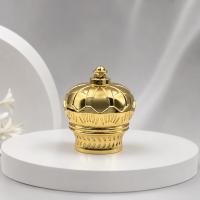 China Luxury Palace Dome Crown Zinc Alloy Perfume Cap Gold Electroplated Embossed Zamac Fragrance Bottle Lid Custom Logo OEM ODM Source Factory Wholesale for sale