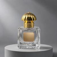 China Luxury Embossed Zamac Perfume Cap Gold Electroplated Crown Shape Zinc Alloy Perfume Bottle Lid Custom Logo Fragrance Packaging Cap Factory Wholesale for sale