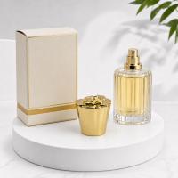 China Factory Custom Logo Mirror Polished 3D Rose Flower Zamac Perfume Cap Gloss Gold Zinc Alloy Tapered Cone Floral Lid Compatible FEA15 Glass Women Oud Perfume Bottles for sale