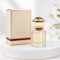 China Wholesale High Gloss Mirror Gold Royal Crown Perfume Bottle Cap With Square Red Diamond Top & Circle Red Rhinestone Belt Heavy Zamac Closure OEM Custom Engrave Logo Middle East Luxury Fragrance for sale