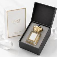 China Hot Selling Dubai Saudi Luxury Mirror Gold 8 Petal Crown Zamac Perfume Cap JH5016 Single Sapphire Blue Crystal Smooth Royal Metal Oud Attar Bottle Cover Custom Engraved Logo for sale