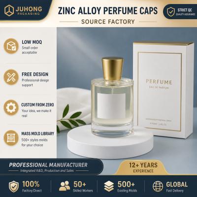 China Best Seller Middle East Universal Oud Perfume Cap High Gloss Plain Taper Tube Zinc Alloy Fragrance Lid Factory Wholesale for sale