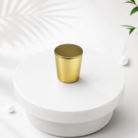 China Best Seller Middle East Universal Oud Perfume Cap High Gloss Plain Taper Tube Zinc Alloy Fragrance Lid Factory Wholesale for sale