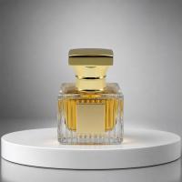 China Mirror Gold Curved Rectangle Waisted Double Ring Zinc Alloy Perfume Cap Custom Logo Metal Fragrance Lid Model JH5039 For Luxury Empty Designer Glass Perfume Cosmetic Packaging for sale