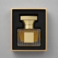China Mirror Gold Curved Rectangle Waisted Double Ring Zinc Alloy Perfume Cap Custom Logo Metal Fragrance Lid Model JH5039 For Luxury Empty Designer Glass Perfume Cosmetic Packaging for sale