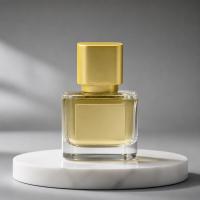 China Source Factory Custom Logo Matte Gold Round Corner Square Zinc Alloy Perfume Cap Low MOQ Two Step Metal Scent Cover For Cosmetic Perfume Bottle Packaging for sale