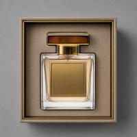 China Mirror Gold Horizontal Rectangle Zinc Alloy Perfume Cap Custom Two Tier Metal Fragrance Lid Model JH5045 For Luxury Designer Empty Glass Perfume Bottle for sale