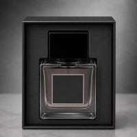 China Gloss Solid Black Square Zinc Alloy Perfume Cap Custom Smooth Cube Metal Fragrance Lid Model JH5080 For Luxury Empty Designer Glass Perfume Bottle for sale