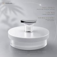 China Mirror Silver Curved Handle Zinc Alloy Perfume Cap Custom Unique Irregular Shape Metal Fragrance Lid Model JH5083 For Luxury Designer Perfume Glass Bottle for sale