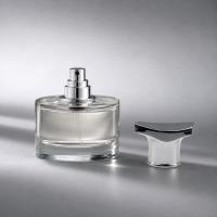 China Mirror Silver Curved Handle Zinc Alloy Perfume Cap Custom Unique Irregular Shape Metal Fragrance Lid Model JH5083 For Luxury Designer Perfume Glass Bottle for sale