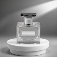 China Mirror Silver Curved Handle Zinc Alloy Perfume Cap Custom Unique Irregular Shape Metal Fragrance Lid Model JH5083 For Luxury Designer Perfume Glass Bottle for sale