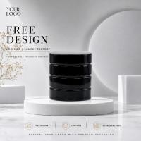 China Gloss Black Multi Groove Cylinder Zinc Alloy Perfume Cap Custom Ring Texture Metal Fragrance Lid Model JH5011 For Luxury Empty Glass Perfume Bottle for sale
