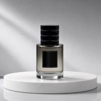 China Gloss Black Multi Groove Cylinder Zinc Alloy Perfume Cap Custom Ring Texture Metal Fragrance Lid Model JH5011 For Luxury Empty Glass Perfume Bottle for sale