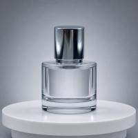 China Source Factory Two Layer Mirror Silver Zinc Alloy Perfume Cap Low MOQ Custom Round Metal Scent Cover JH5056 For Designer Perfume Glass Bottle Packaging for sale