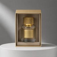 China Luxury Gold Diamond Knurled Zinc Alloy Cylinder Perfume Cap Custom Logo Metal Fragrance Lid For Empty Designer Glass Perfume Cosmetic Packaging for sale
