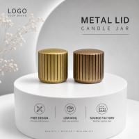 China Vintage Vertical Striped Zinc Alloy Cylinder Perfume Cap Antique Gold Bronze Metal Fragrance Bottle Lid For Luxury Perfume Glass Bottle for sale