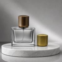 China Vintage Vertical Striped Zinc Alloy Cylinder Perfume Cap Antique Gold Bronze Metal Fragrance Bottle Lid For Luxury Perfume Glass Bottle for sale