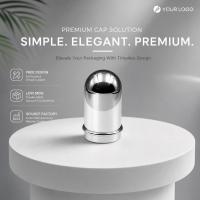 China Mirror Silver Dome Top Zinc Alloy Perfume Cap Custom Round Cylinder Metal Fragrance Bottle Lid For Luxury Perfume Glass Bottle for sale