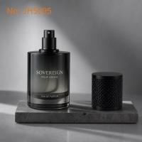 China Luxury Diamond Embossed Black Zinc Alloy Perfume Cap Custom Cylinder Metal Fragrance Bottle Lid For Cosmetic Glass Bottle for sale