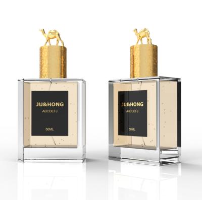 China Luxury 3D Camel Zamac Perfume Cap Gold Plated Decorative Bottle Lid for sale