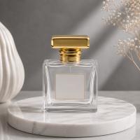 China Mirror Gold Rounded Rectangle Multi Ring Zinc Alloy Perfume Cap Custom Polished Metal Fragrance Lid For Luxury Empty Designer Glass Perfume Bottle Packaging for sale