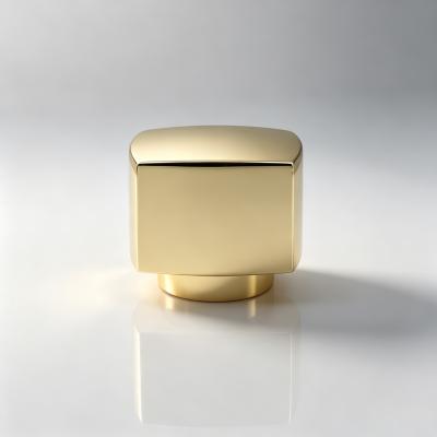 China Premium Custom Logo Luxury Gold Square Perfume Cap Zamac Fragrance Cap for Perfume Bottles for sale