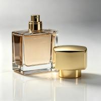 China Premium Custom Logo Luxury Gold Square Perfume Cap Zamac Fragrance Cap for Perfume Bottles for sale
