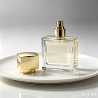 China Premium Custom Logo Luxury Gold Square Perfume Cap Zamac Fragrance Cap for Perfume Bottles for sale