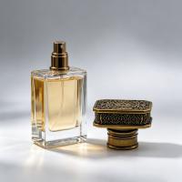 China Premium Custom Logo Luxury Gold Square Perfume Cap Zamac Fragrance Cap for Perfume Bottles for sale
