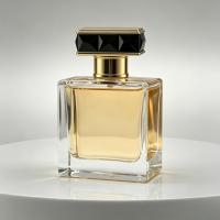 China High End Gloss Black Rhombus Cut Square Zamac Perfume Cap Electroplated Gold Zinc Alloy Parfum Bottle Cover Custom Size For Glass Perfume Packaging for sale