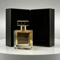 China High End Gloss Black Rhombus Cut Square Zamac Perfume Cap Electroplated Gold Zinc Alloy Parfum Bottle Cover Custom Size For Glass Perfume Packaging for sale