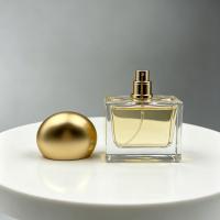 China Minimal Smooth Oval Dome Zamac Perfume Cap Electroplated Matte Gold Round Zinc Alloy Parfum Cover For Luxury Glass Perfume Bottles for sale