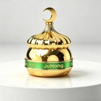 China Crescent Moon Zamac Perfume Cap, Arabic Islamic Style Zinc Alloy Fragrance Bottle Lid for sale