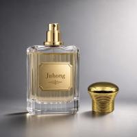 China Factory Custom Horizontal Grooved Thread Hourglass Mushroom Dome Mirror Gold Zinc Alloy Perfume Cap Model JHS027 OEM ODM Custom Engraved Logo Zamac Perfume Lid For Luxury Glass Perfume Bottle Magnetic for sale
