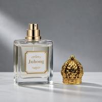 China Premium Royal Embossed Floral Beaded Crown Mirror Gold Zinc Alloy Perfume Cap Solid Heavy Zamac Metal Lid For Luxury Designer Perfume Packaging Magnetic for sale
