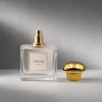 China Premium Smooth Mushroom Dome Mirror Gold Zinc Alloy Perfume Cap Solid Heavy Zamac Metal Lid For Minimalist Designer Perfume Packaging Magnetic for sale
