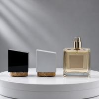 China Modern Geometric Tilt Square Zamac Perfume Cap Solid Gloss Color Woven Gold Base Heavy Metal Perfume Cap For Gift Perfume Set Magnetic Cap for sale