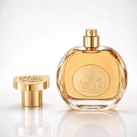 China Gold Plated Zamac Perfume Cap with Customized Design and Embossed Pattern for Luxury Fragrance Bottles for sale