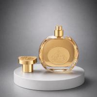 China Gold Plated Zamac Perfume Cap with Customized Design and Embossed Pattern for Luxury Fragrance Bottles for sale