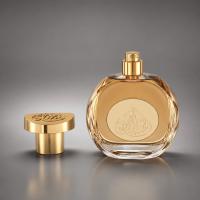 China Gold Plated Zamac Perfume Cap with Customized Design and Embossed Pattern for Luxury Fragrance Bottles for sale